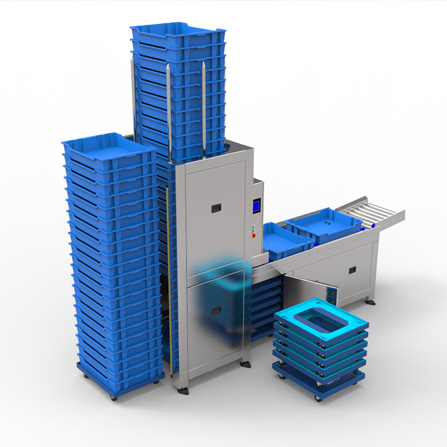 Vital Apex Tray Stacker | Vital Manufacturing Inc.